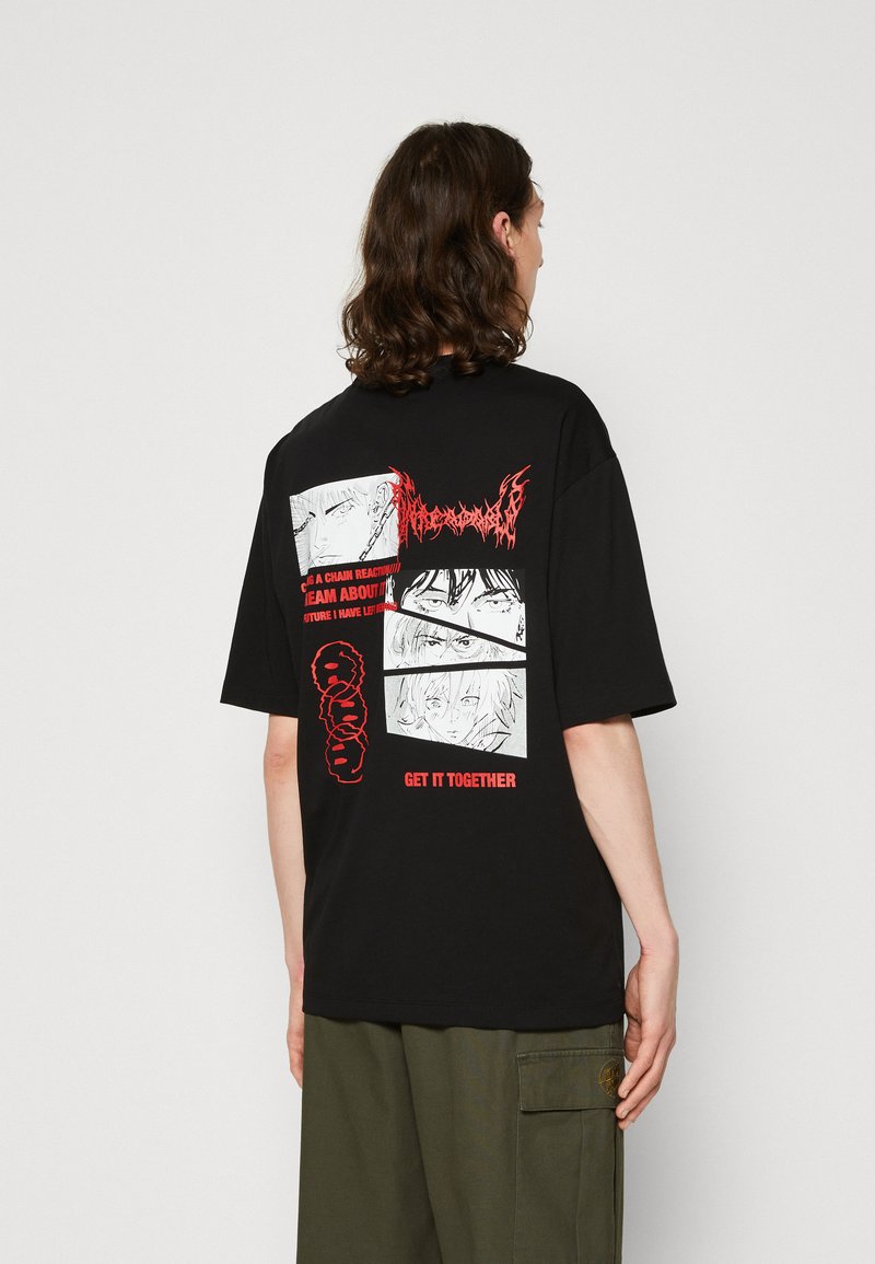 YOURTURN UNISEX - Print T-shirt - black - Zalando.co.uk