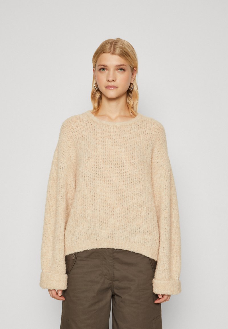 American Vintage ZOL18AE24 - Strickpullover - beige claire/beige ...