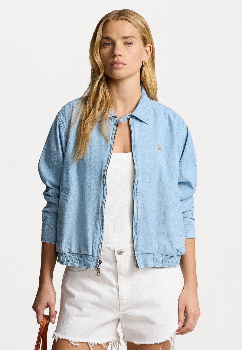 Polo Ralph Lauren UNLINED - Bomber Jacket - blue denim - Zalando.co.uk