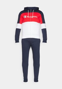Champion HOODED FULL ZIP SUIT - Survêtement - white/black/red/noir - ZALANDO.BE