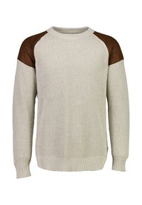Lindbergh SHOULDER PATCH - Jumper - lt sand mix/mottled beige - Zalando
