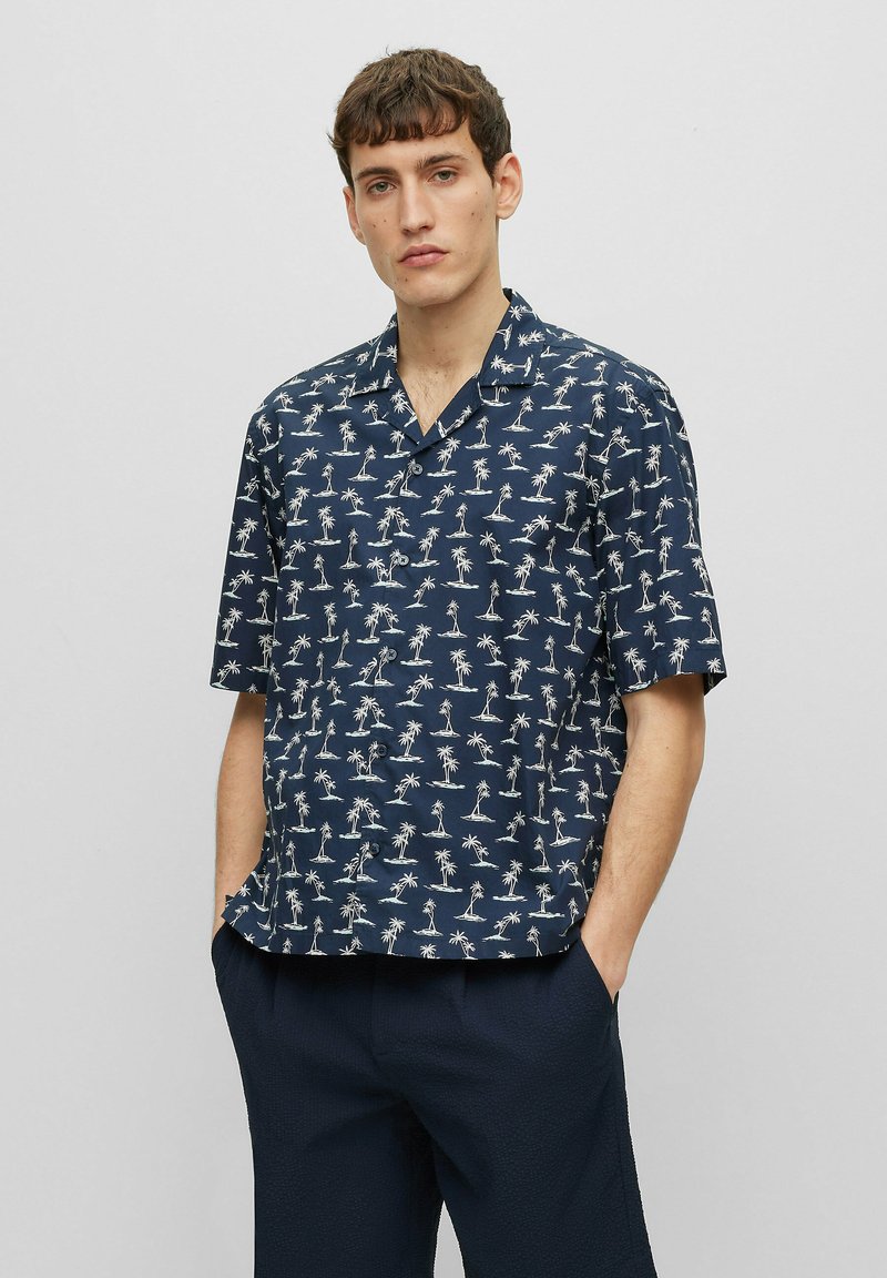 BOSS LARS - Shirt - dark blue five/dark blue - Zalando.co.uk