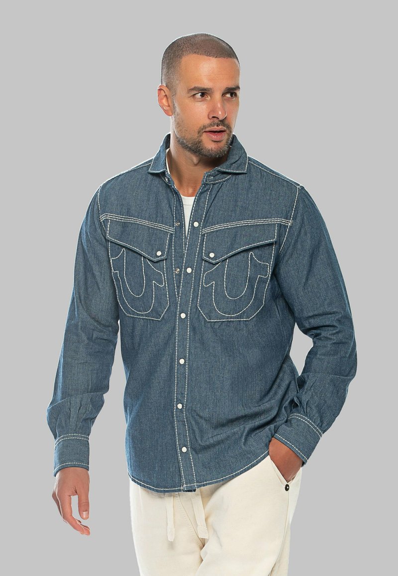 True Religion X SEBASTIEN AMI CHAMBRAY WESTERN - Overhemd - body rinse ...