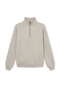 Johnny Urban HALF ZIP COOPER - Sweatshirt - sand - Zalando