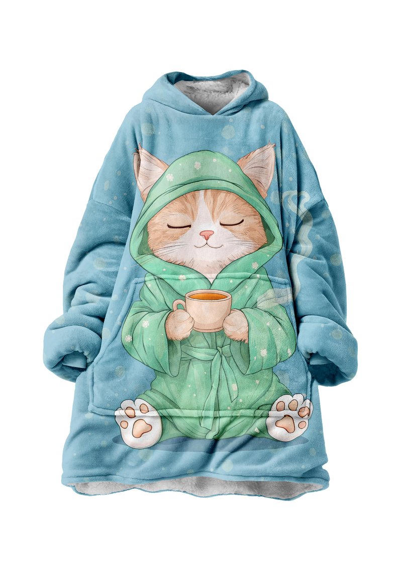 Mr. GUGU & Miss GO TEA TIME HUGGIE - Jersey con capucha - blue/azul ...