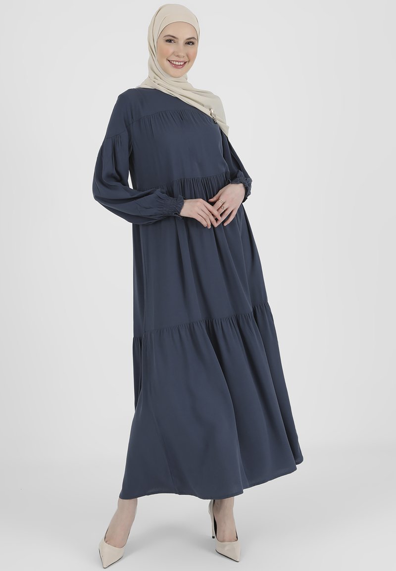 Modanisa CREW NECK MODEST - REFKA - Robe longue - royal blue/bleu roi ...
