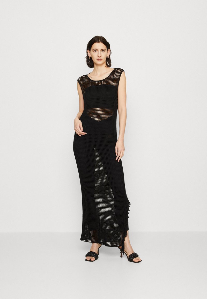 Gestuz LOTUS DRESS - Maxikleid - black/schwarz - Zalando.ch