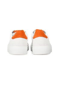 PS POELMAN MIKE - Sneaker low - white with orange combination/weiß ...