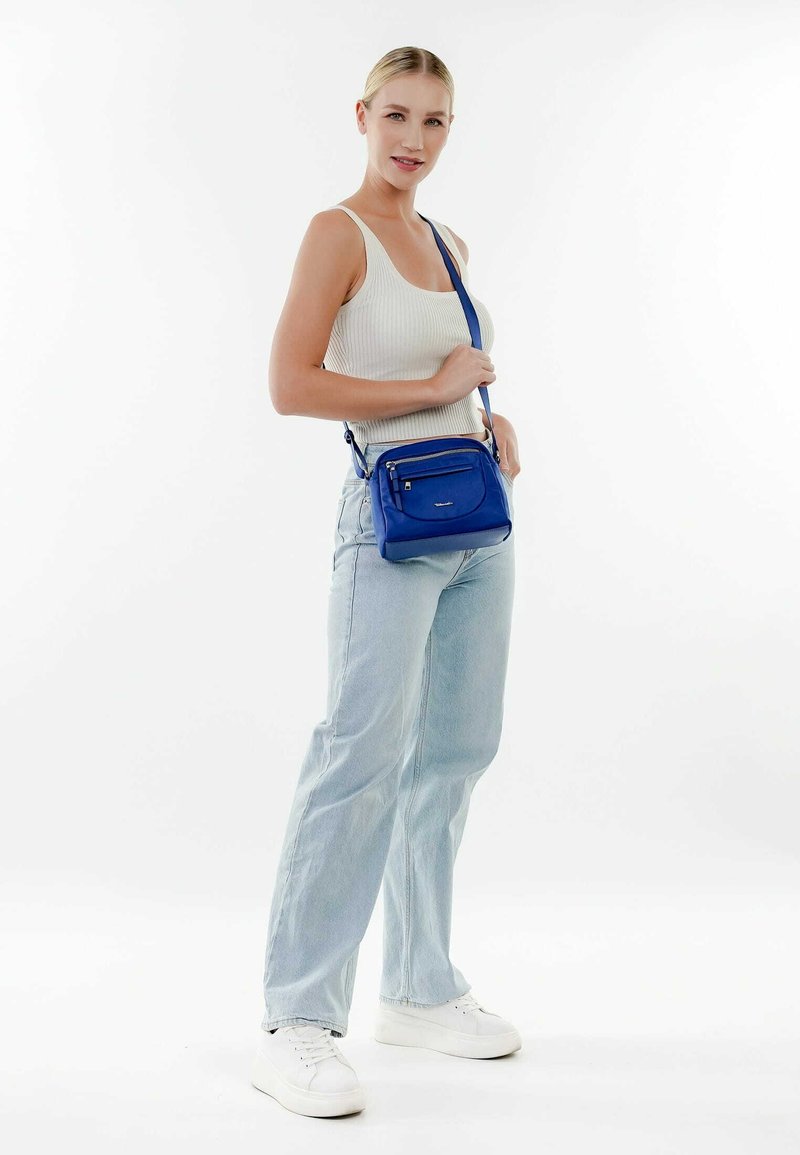 Tamaris TAS ANGELA - Across body bag - royal/royal blue - Zalando