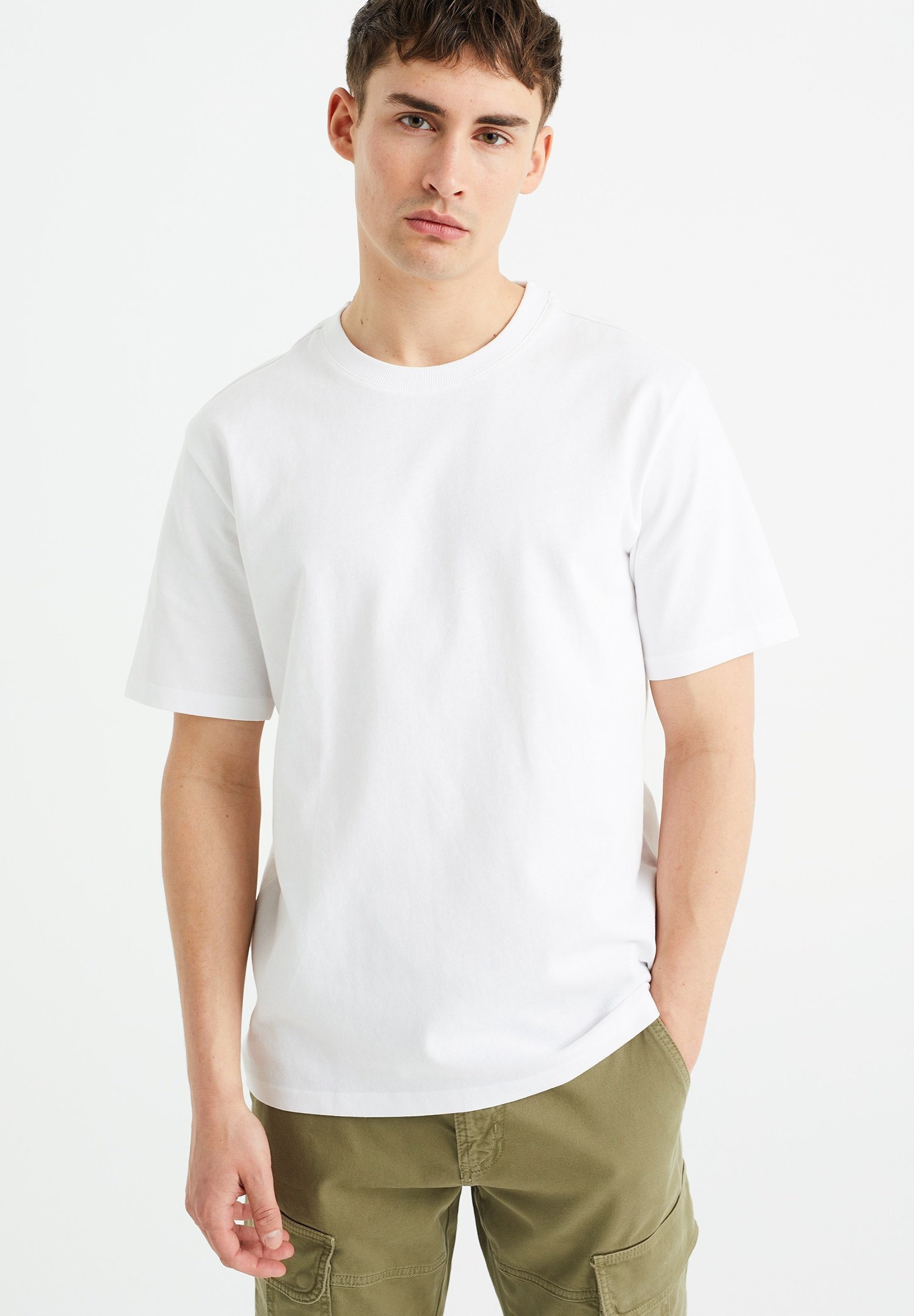 WE Fashion T-Shirt basic - white/weiß - Zalando.ch
