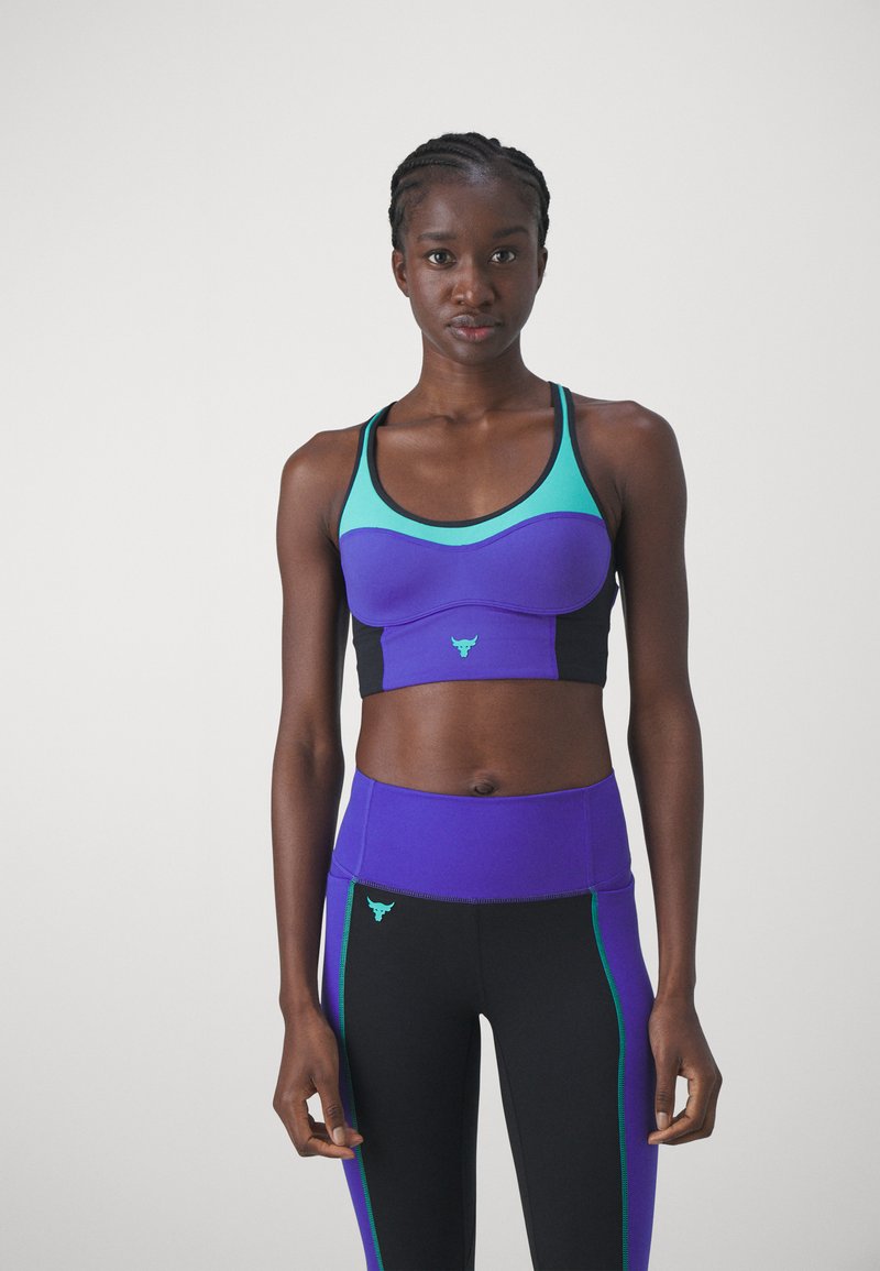 Under Armour LETS GO BRA - Sport-BH mit mittlerer Stützkraft - electric ...