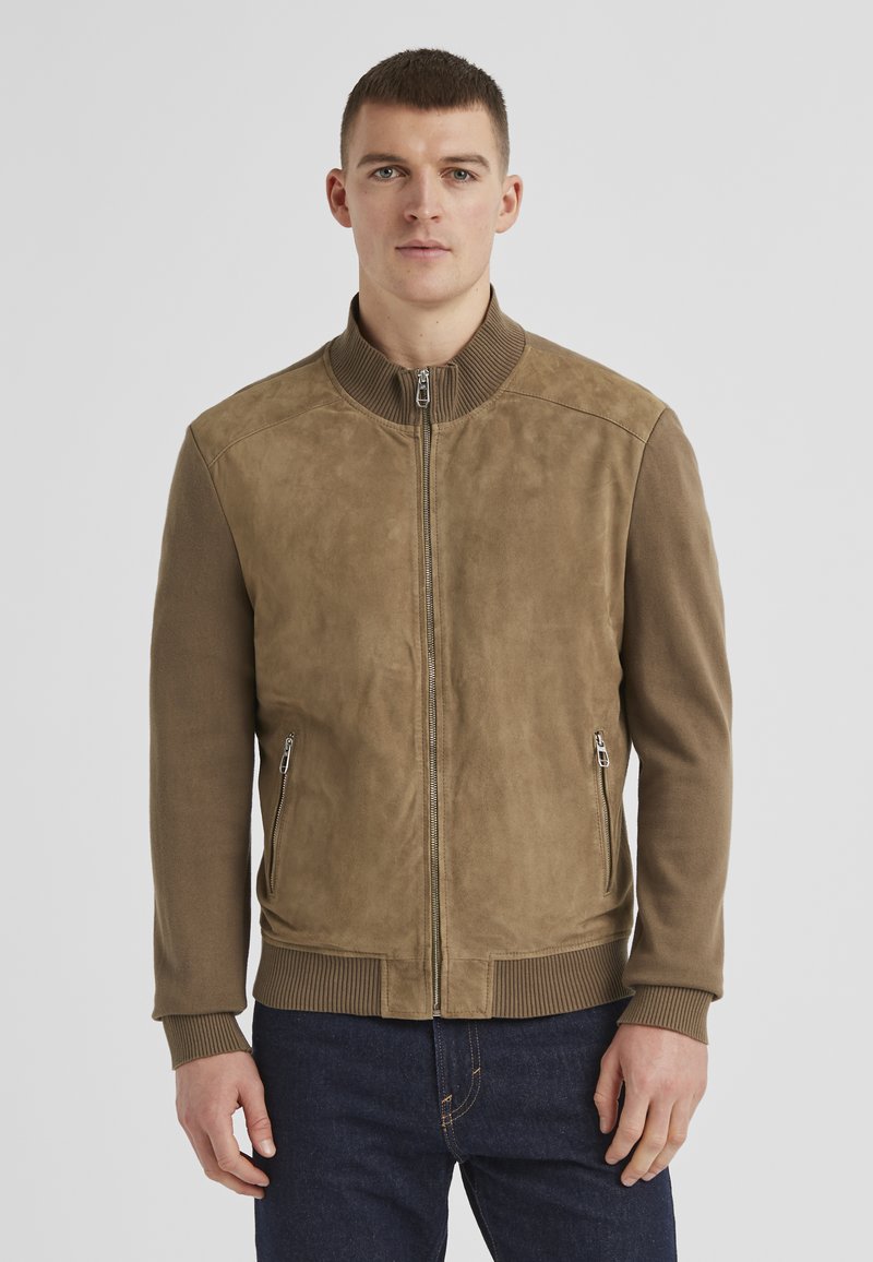 Milestone MSTRISTAN - Lederjacke - sand - Zalando.de