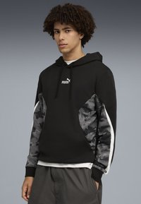 Puma CAMO - Kapuzenpullover - black/schwarz - Zalando.ch