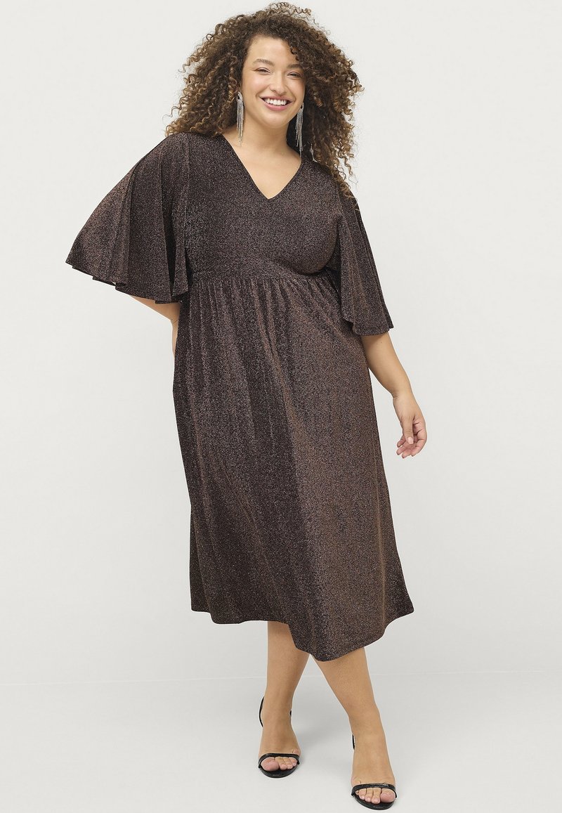 Ellos Plus collection Hverdagskjole - bronze/mørkebrun - Zalando.dk