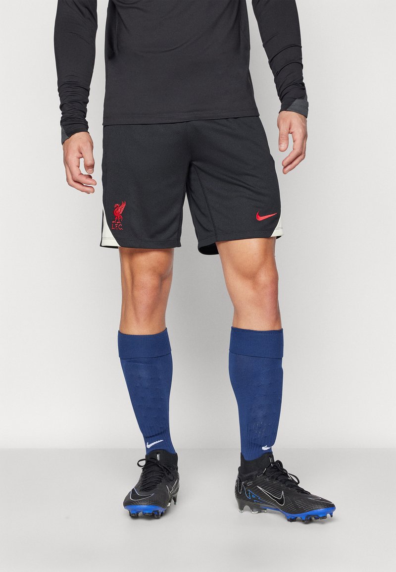 Nike Performance LFC SHORT - Club wear - black/coconut milk/gym red ...