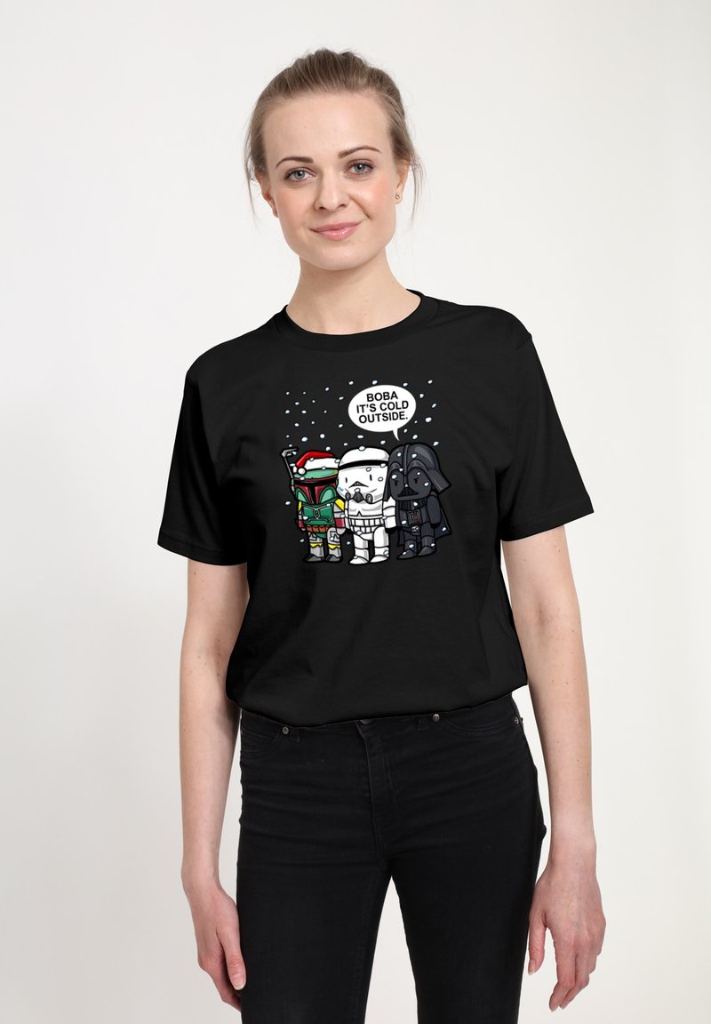 Star Wars STAR WARS BOBA IT'S COLD - T-Shirt print - black/schwarz ...