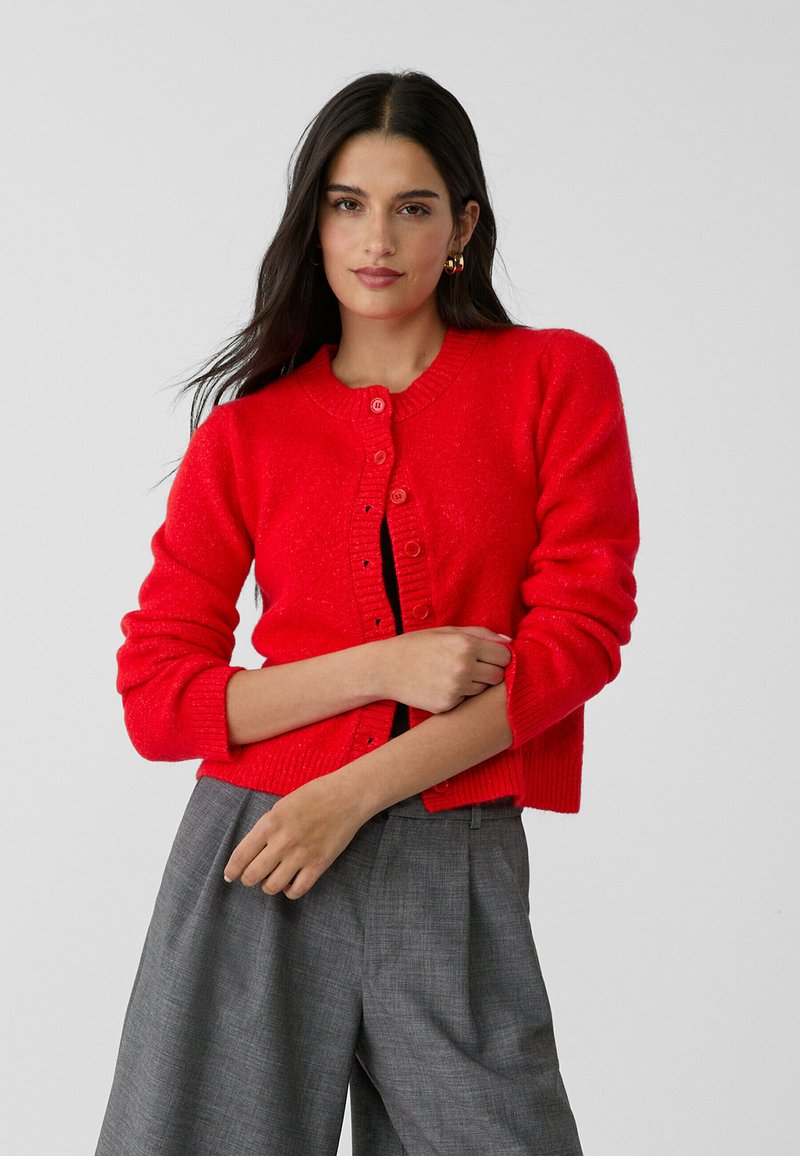 Stradivarius Cardigan - red/rød - Zalando.dk