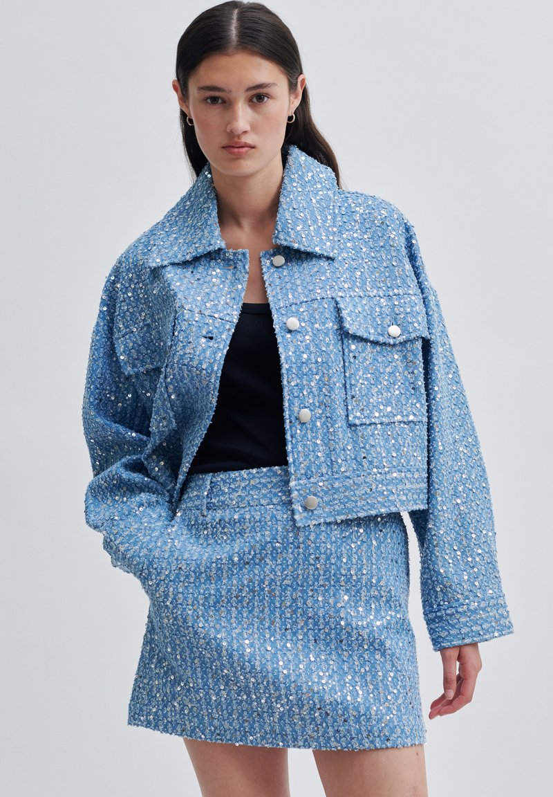 Second Female LEMARA - Jeansjacka - denim blue/blå - Zalando.se