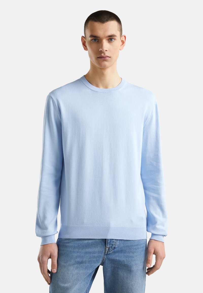 United Colors of Benetton CREW NECK SWEATER - Strickpullover - blue ...