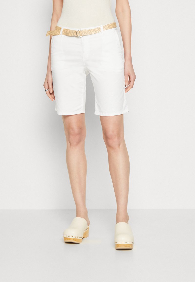 Esprit Shorts - white/hvit - Zalando.no