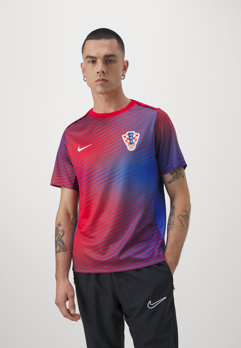 Nike Performance CROATIA CRO - T-Shirt sport - deep royal blue/hyper ...