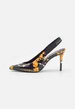 Versace Jeans Couture Tocuri înalte - black/gold/negru - Zalando.ro