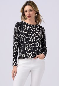 Oltre FANTASIA IN MISTO - Strickpullover - nero/schwarz - Zalando.de
