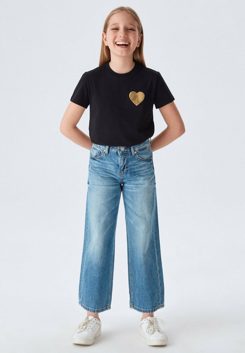LTB STACY G EITO WASH - Jean bootcut - mid blue/bleu chiné - ZALANDO.BE
