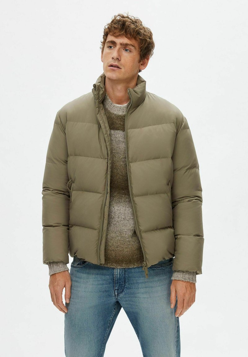Selected Homme WATTIERTE - Down jacket - mermaid/green - Zalando