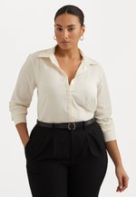 Lauren Ralph Lauren Woman KRISTY LONG SLEEVE BUTTON FRONT SHIRT ...