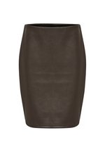 PEPPERCORN LINETTE - Mini skirt - slate brown/mottled olive - Zalando.de