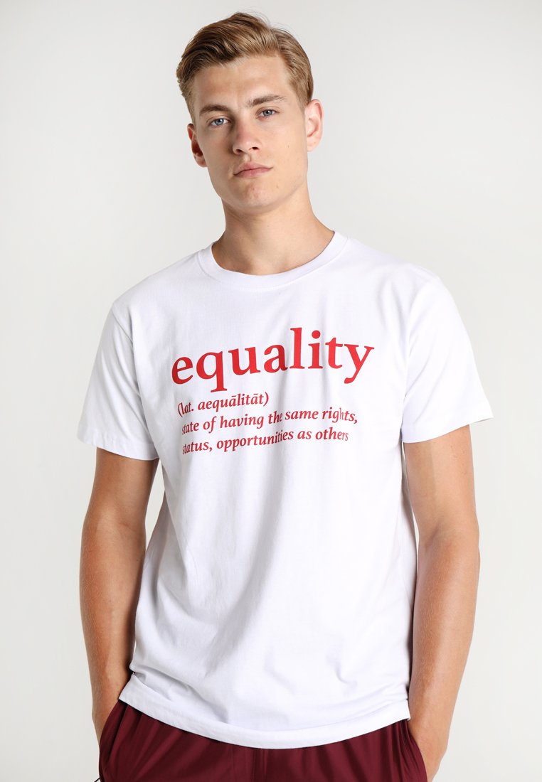 Mister Tee EQUALITY DEFINITION TEE - T-Shirt print - white/weiß ...
