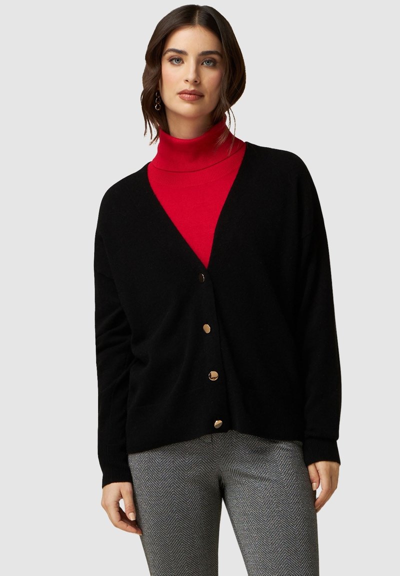 Oltre Strickjacke - nero/schwarz - Zalando.de