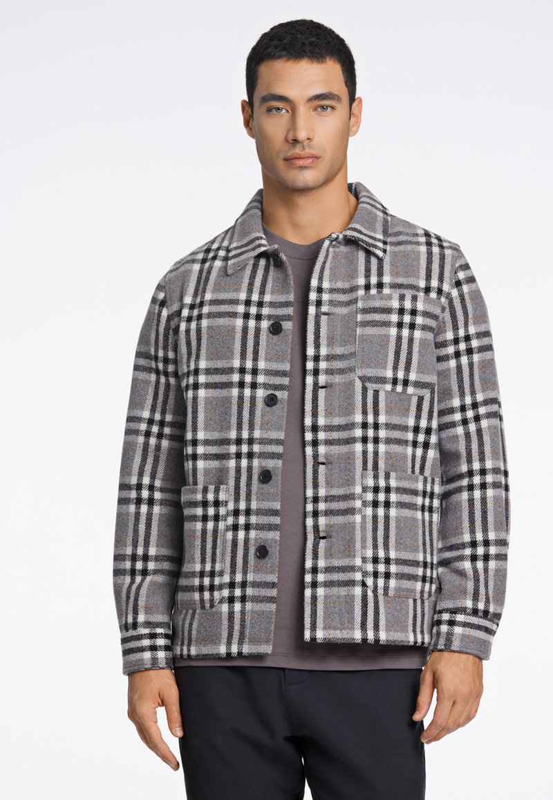 Lindbergh CHECK - Tunn jacka - dk grey/grå - Zalando.se