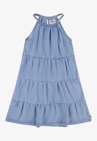 Levi's® HALTER TIERED DRESS - Freizeitkleid - blue/blue denim - Zalando.ch