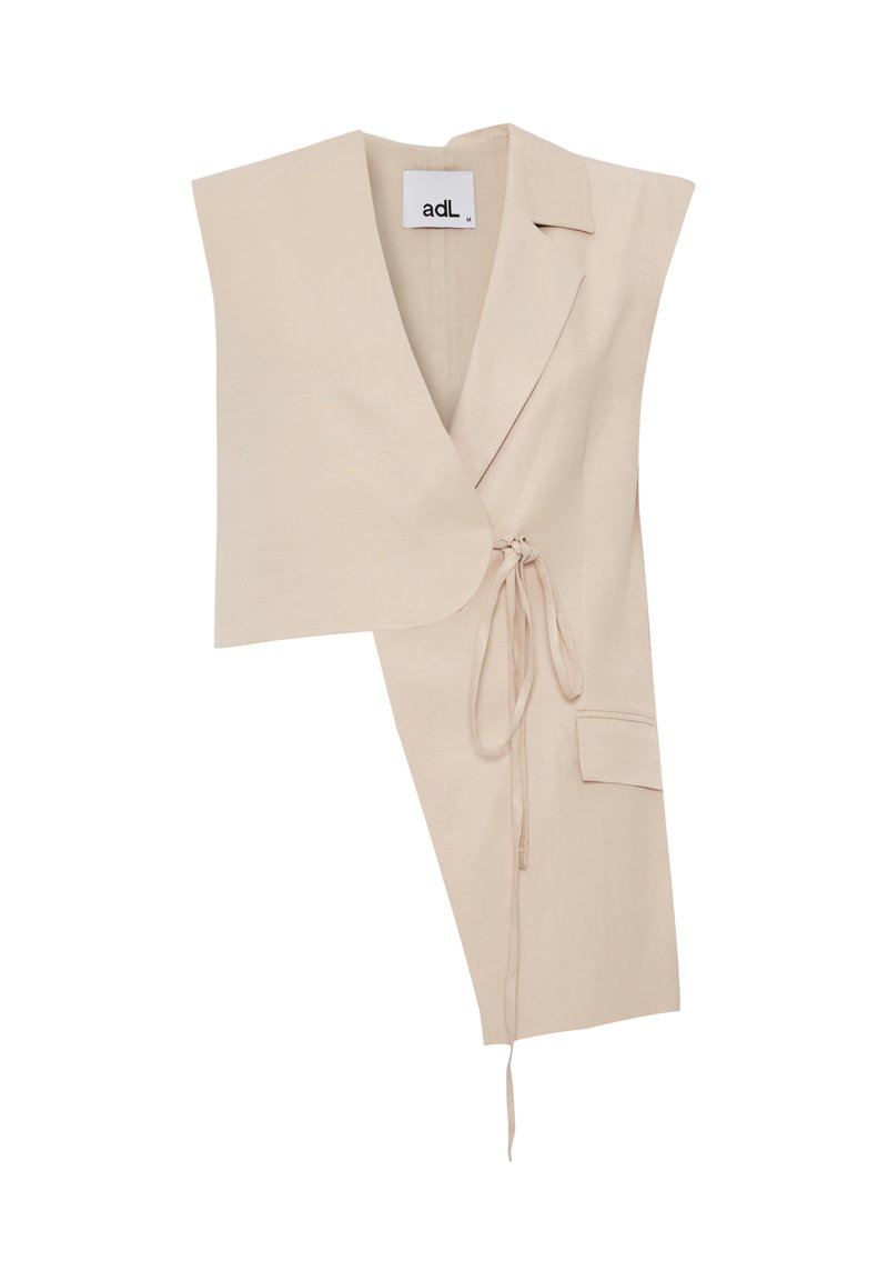 adL ASYMETRIC VEST - Veste sans manches - Beıge/beige - ZALANDO.FR