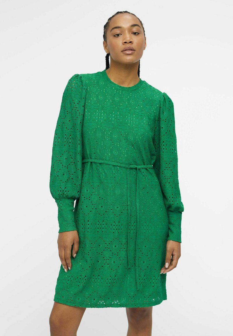 Object FEODORA L/S - Day dress - lush meadow/black - Zalando