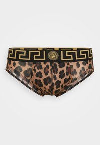 Versace UNDERPANTS LOW RISE TOPEKA STRETCH LEOPARD ALL OVER PRINT ...