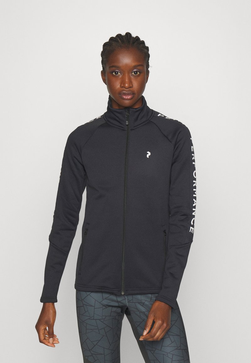 Peak Performance RIDER - Bluza rozpinana/czarny - Zalando.pl