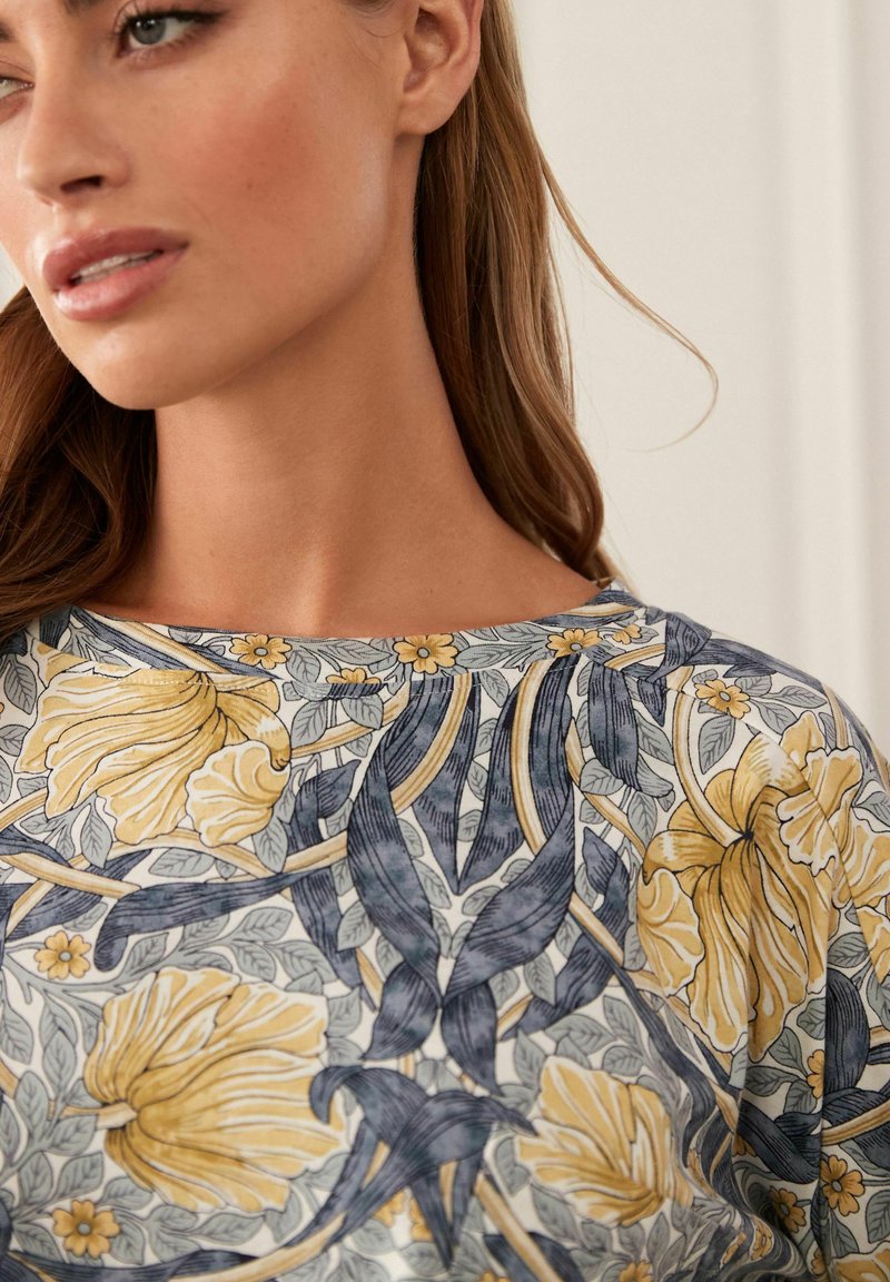 Next LONG SLEEVE SET - Pyjamas - morris co blue floral/blå - Zalando.se