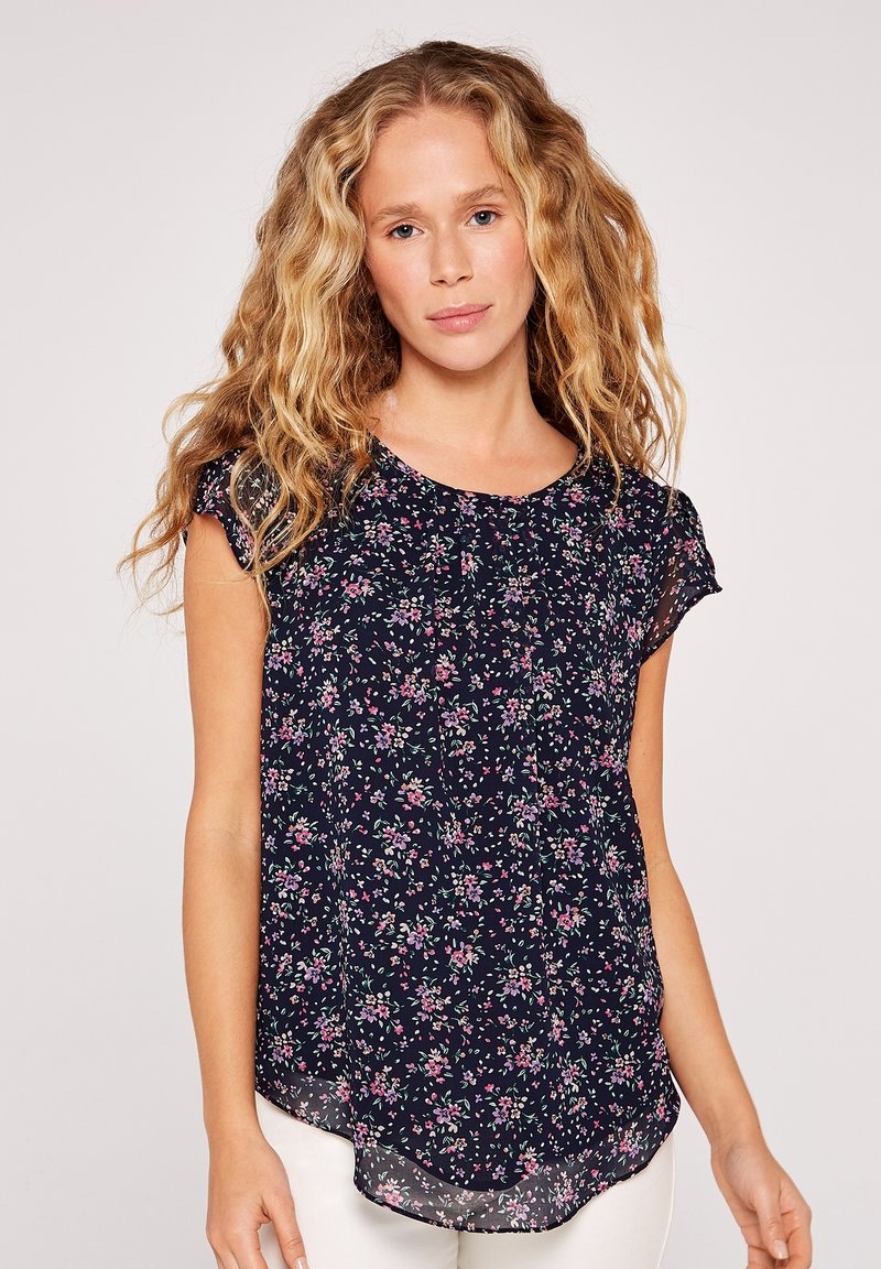 Apricot FLORAL - Bluse - navy/dunkelblau - Zalando.de