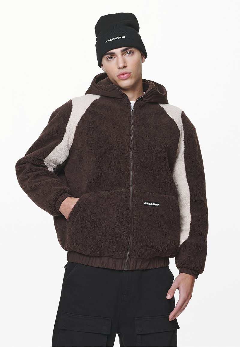 Pegador JACKET - Fleece jacket - oak brown/dark brown - Zalando.ie