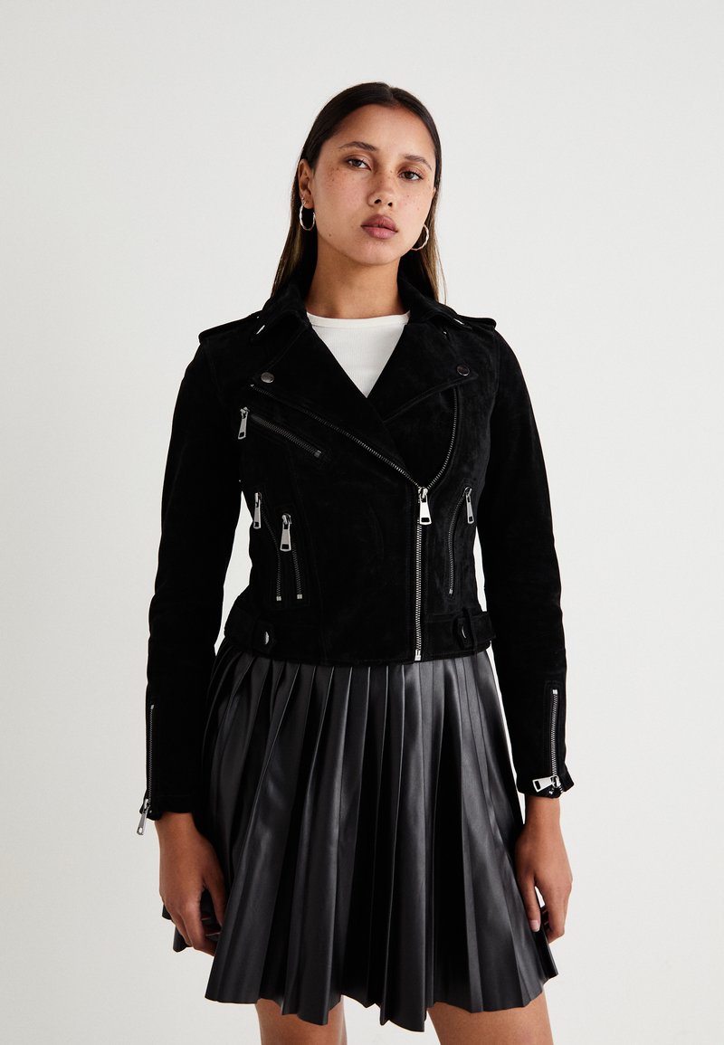 Vero Moda VMROYCEALICE - Leather jacket - black - Zalando.ie