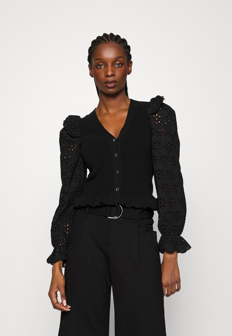 YAS Petite YASHOLLI CARDIGAN - Cardigan - black - Zalando.ie