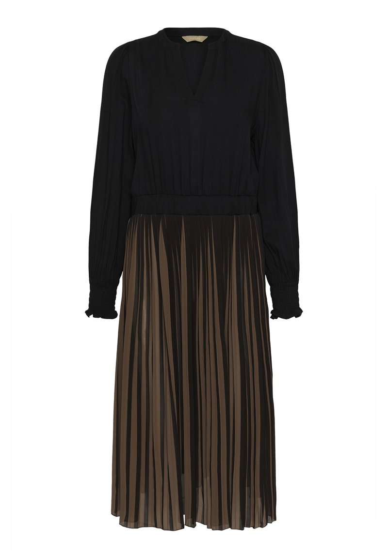 Culture CARLY V-NECK - Robe longue - rain drum/marron - ZALANDO.FR