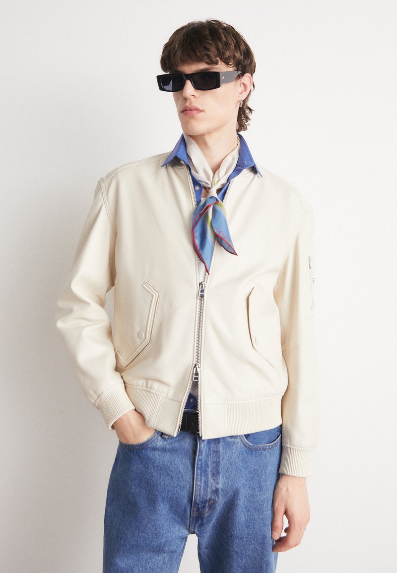 BOSS MAIDOC - Bomber Jacket - open white/off-white - Zalando.ie