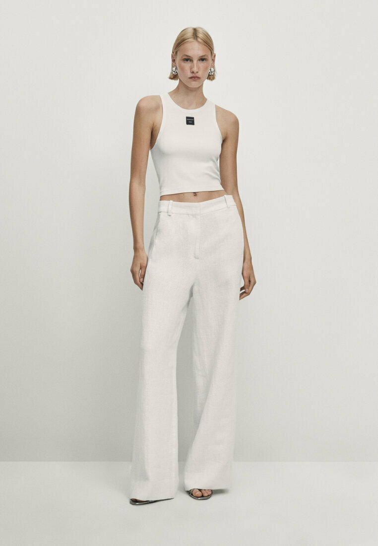 Massimo Dutti Top - white - Zalando