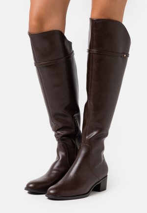 Anna Field Wide Fit Stivali alti - dark brown/marrone scuro - Zalando.it