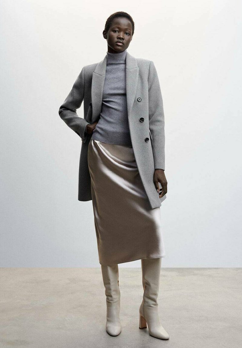 Mango DALI - Short coat - grey - Zalando.co.uk
