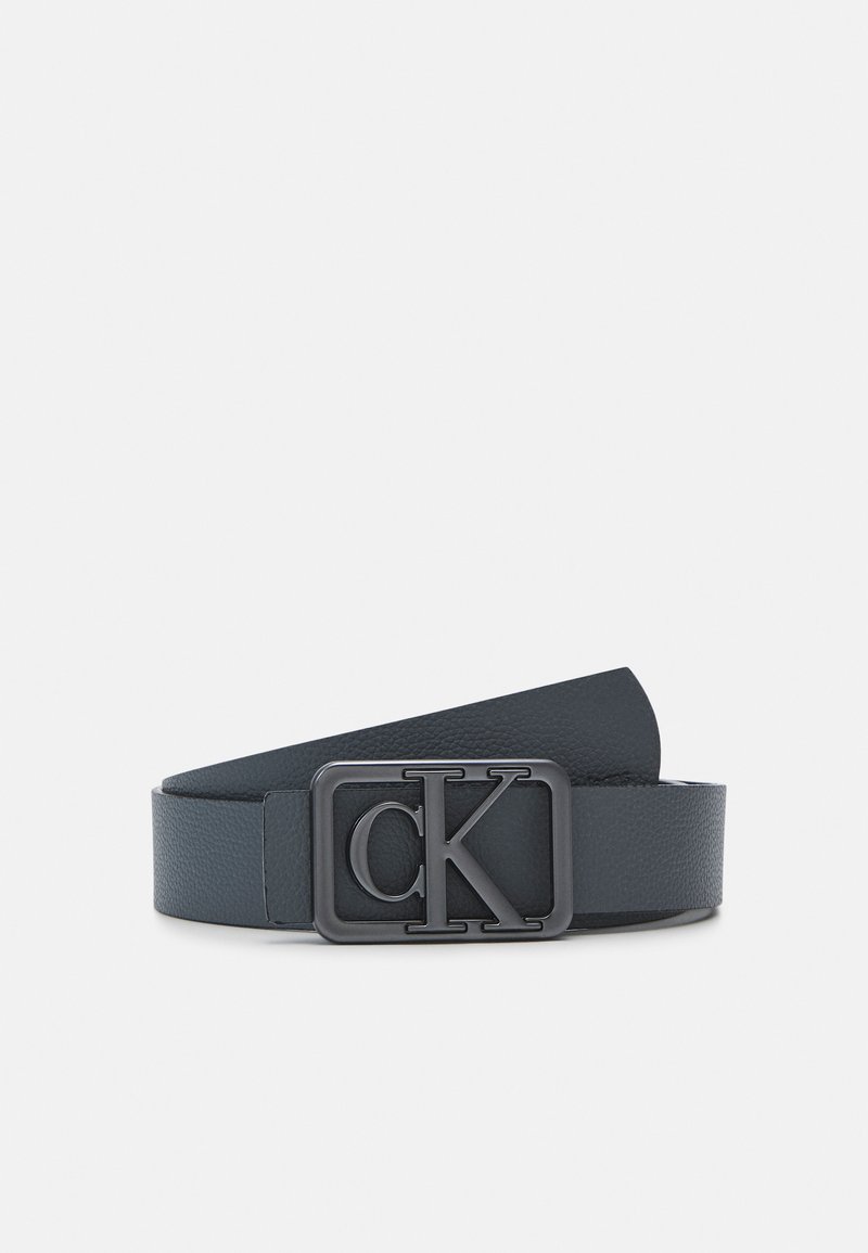 Calvin Klein Jeans MONOGRAM PLAQUE BELT - Cinturón - dark ash grey ...